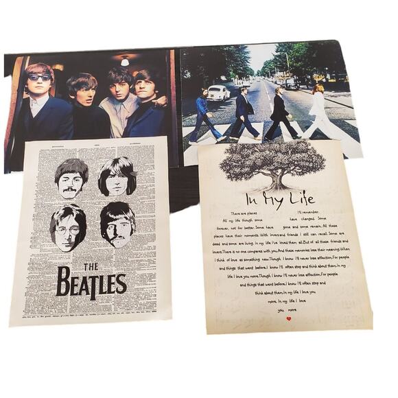 Source Unknown | Art | The Beatles Canvas Prints Wall Art Set Of 4 ...